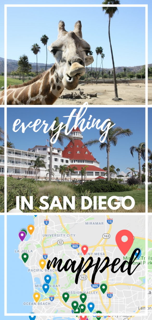 Essential San Diego Map of Attractions - Valentina's Destinations
